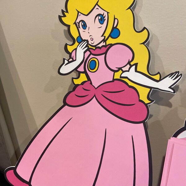 18-24 Inch Princess Peach Standee, Mario Bros. Character, Princess ...