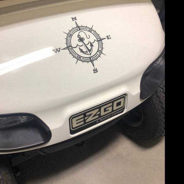 Anchor Compass Vinyl Decal, Car Decal, Navy Decal, Laptop Decal, Boat ...