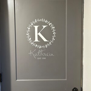 Front Door Decal Personalized Family Glass Door Decals Custom Glass ...