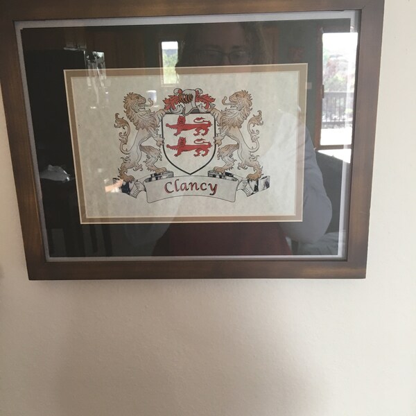 Clancy Irish Coat of Arms Print - Frameable 9" X 12" - Etsy