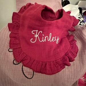 Customize Bibs Special Occasions Embroidered Name Shower Bib - Etsy