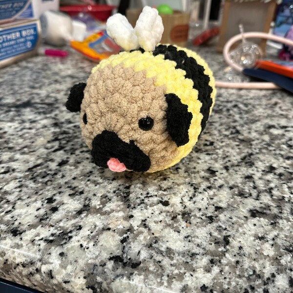 Pug Bee Plush Crochet Pattern (2 in 1) Amigurumi Pattern - Etsy