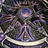 Altar Cloth Circle Triquetra Round Plush Tablecloth Mat for Tarot and ...