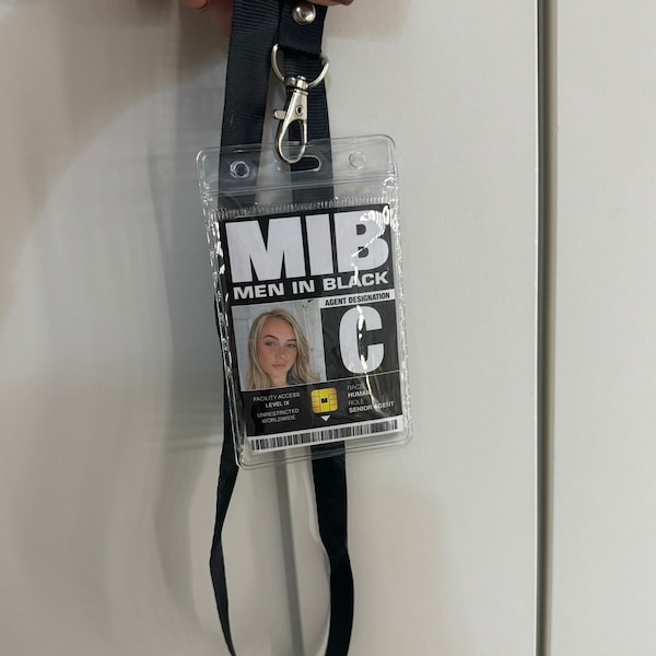 Personalized MIB Men in Black ID Card Personalized Agent - Replica Prop ...