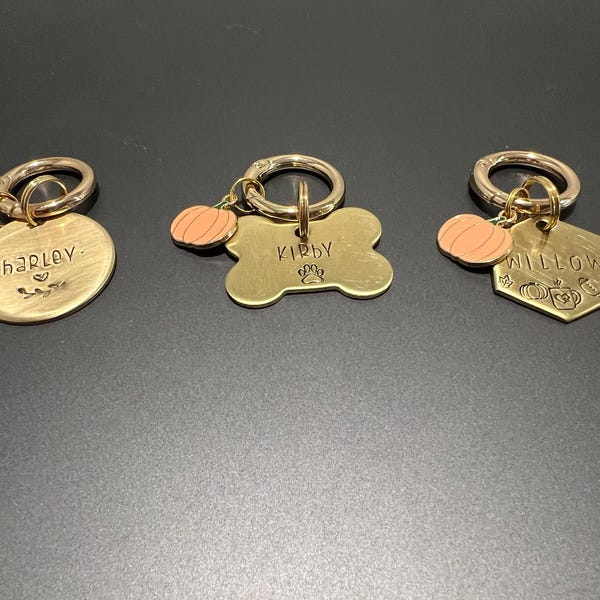 Flower Power Dog Tag, Daisy Dog Tag, Pet Id Tag, Personalized Dog Tag ...