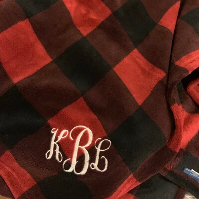 Personalized Fleece Blanket Monogrammed Fleece Blanket Soft Cozy Fleece ...