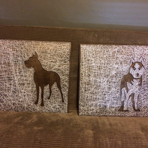 Golden Retriever String Art 16"x16" - Etsy