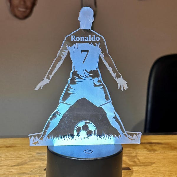 Personalized Soccer Lamp Gift Idea for Soccer Players Kids and Adults ...