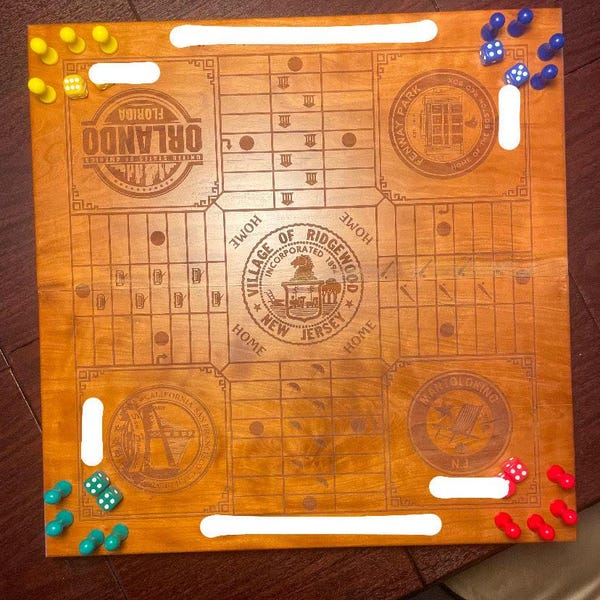 4 Player Fully Customized Pachisi Board - Etsy