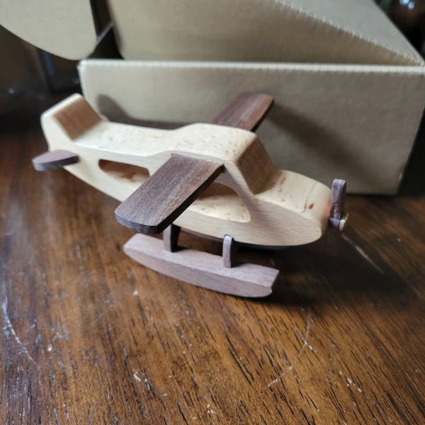 Wooden Seaplane Push Toy | Best Birthday and Christmas Gifts Idea for ...