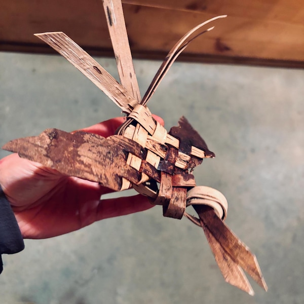 PATTERN: Birch Bark Woven Bird - Etsy