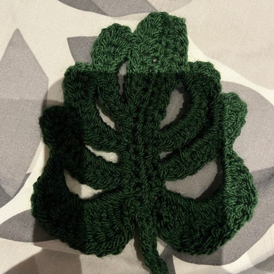 Monstera Leaf Coasters Crochet Pattern, Video Tutorial and PDF Download ...