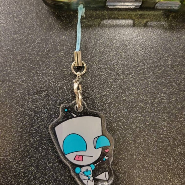 Invader Zim Keychain GAZ - Etsy