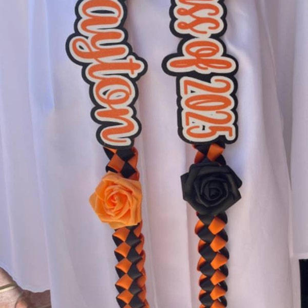 Customized Graduation Lei, Senior Recognition, Personalized Gift for ...