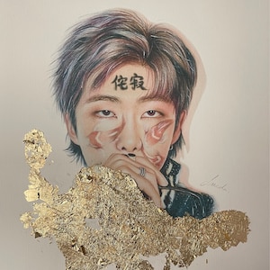 BTS SUGA Pencil Drawing : PRINT From Original Fanart - Etsy