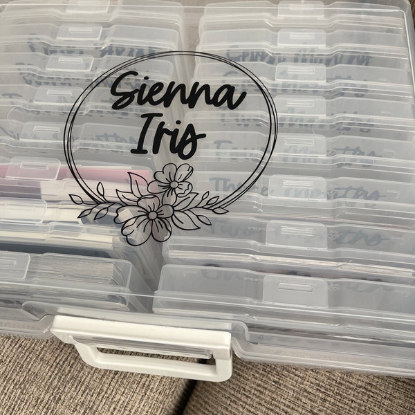 Photo Keeper Storage Bin, Photo Keeper Box, Personalized Photo Storage ...