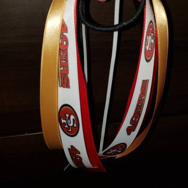 Team Colors Ribbon Ponytail Holder Made With Seattle Seahawks Grosgrain ...