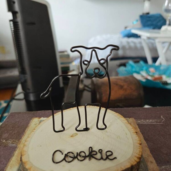 Wire Sculpture of Beagle, Dog, Pet Portrait, Pet Memorial, Wire Art ...