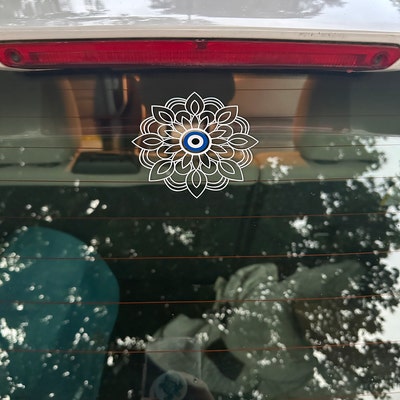 Evil Eye Mandala Decal Nazar Journal Sticker Car Decal - Etsy