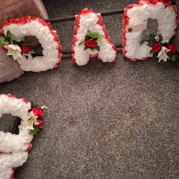 Baby Blocks Children's Silk Funeral Flower Tribute Wreath Remembrance ...
