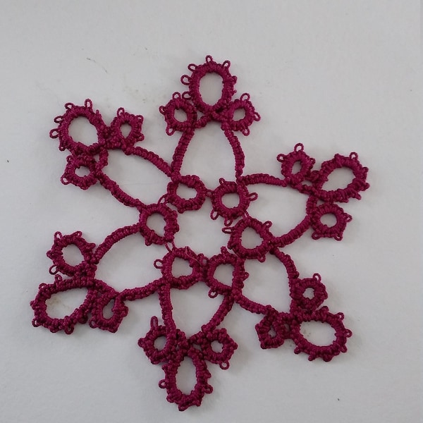 Snowflake Lace Tatting Pattern Alice - Etsy