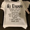 Hi Daddy Baby Announcement Husband Pregnancy Announcement for Husband ...