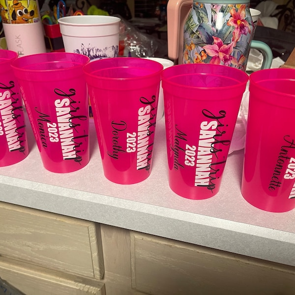 Girls Trip / Girls Trip Gifts / Girls Trip Cups / 22oz Stadium Cups ...