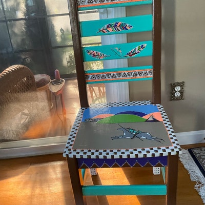 Whimsical Handpainted Custom Chairs - Etsy