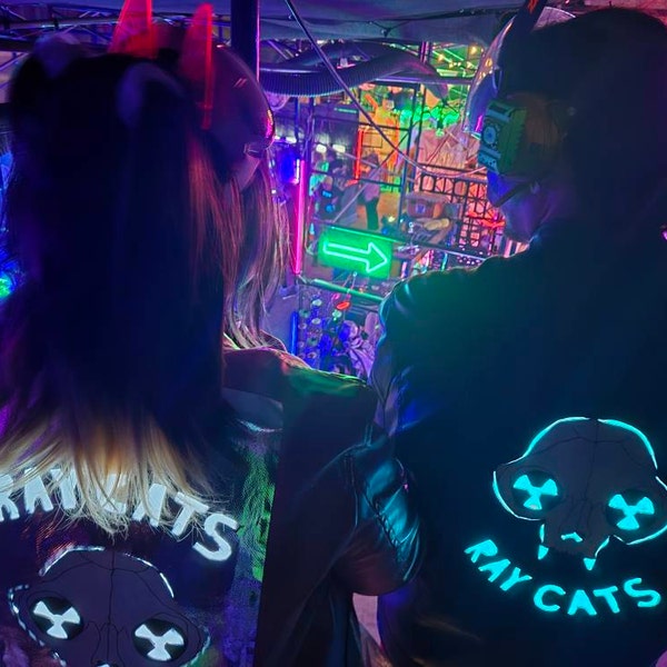 Cyberpunk/rave Cat Ears/5 Colors-fluorescent Neon Acrylic/glows in ...