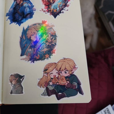 Chibi Link and Zelda Stars Sticker the Legend of Zelda Sticker Gamer ...