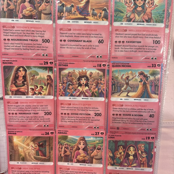 100 Printable Bible Trading Cards | Guardians of God's Word | Old ...