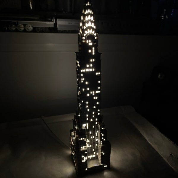 Chrysler Building Light up Model Small- 3D Printed - Etsy