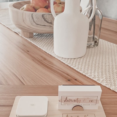 Square Reader Dock Square Payment Sign Laser Cut Business Card Holder ...