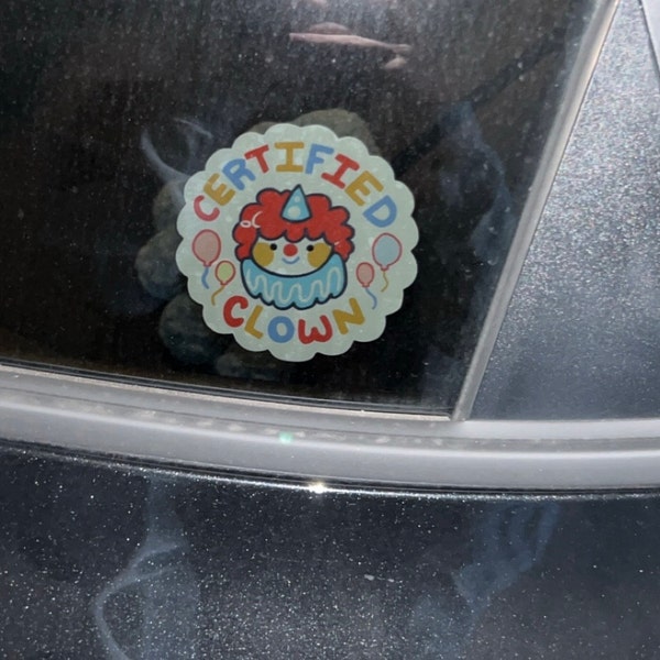 Certified Clown Car Sticker - Etsy