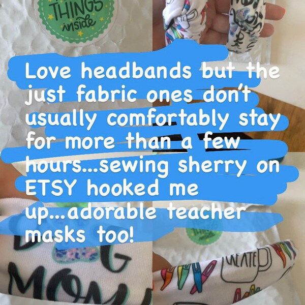 LOVE FLAIRS Headband Teacher School Knotted up Headbands Rae Flair Pens ...