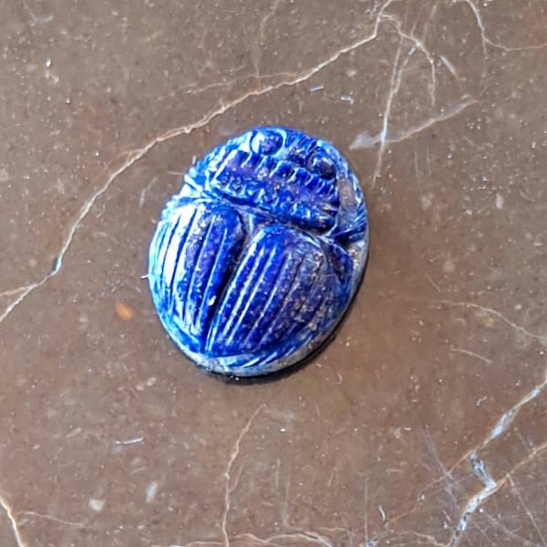 100% Natural Lapis Scarab Lazuli Carved. Lapis Lazuli Scarab Cut ...