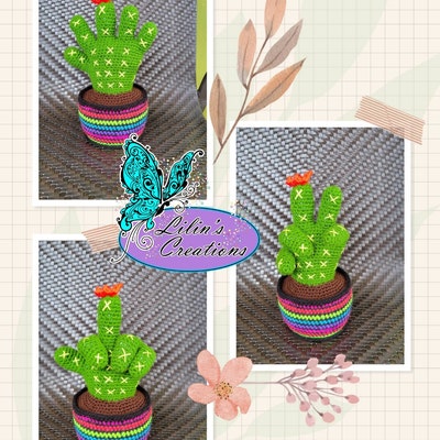 Cactus Hand CROCHET PATTERN / Amigurumi Cactus PDF English - Etsy