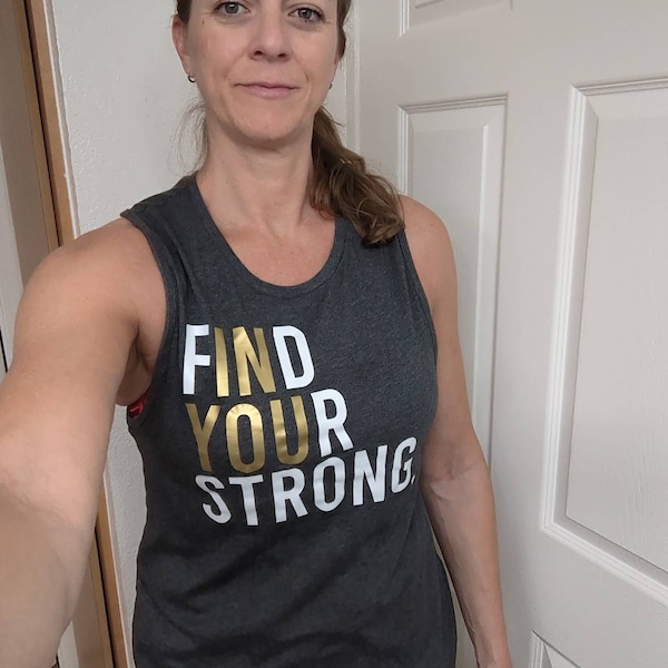 Find Your Strong Muscle Tank: Inspirational Gym Workout Top - Etsy