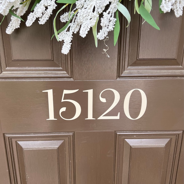 Front Door Address Decal | House Apartment Address Decal | Fall Porch ...