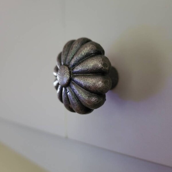Black Cast Iron Round Cabinet Cupboard Knob Chest Drawer Kitchen Pull Handle - Etsy
