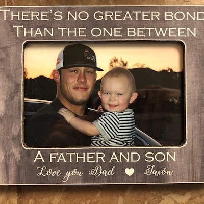 Father's Day Gift Frame, Father Son, Gift From Son, Personalized ...