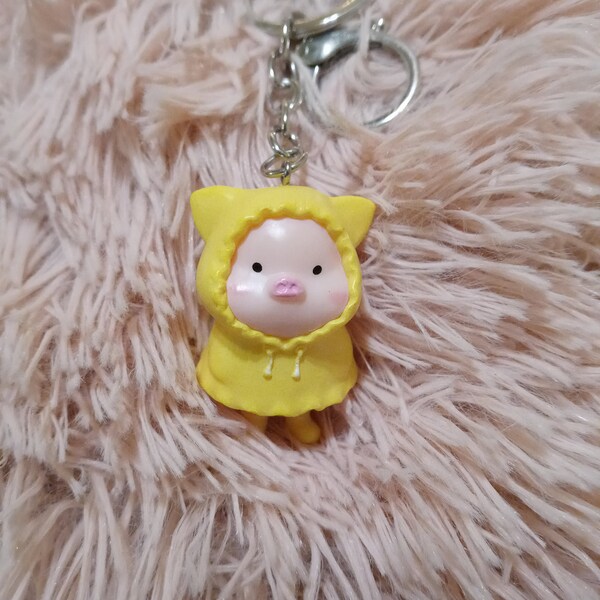 Cute Keychains; Pig Keychain; Pig Lover Gift; Piglet Keychain; Cute ...