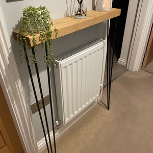 Rustic Radiator Shelf Console Table - Etsy UK