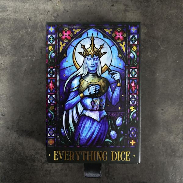 Coldhearted - Icy Blue Gradient Handmade Resin Sharp Edge Dnd Dice Set ...