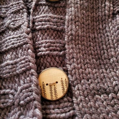 Handmade Wooden Button, Extra Large Coat Button 1.5 Inch or 38mm 1pce ...