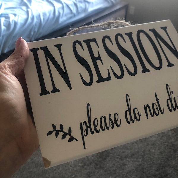 In Session Please Do Not Disturb Sign Spa Massage Therapy Door Hanger ...