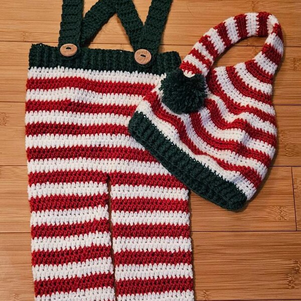 Elf Set Christmas Baby Crochet Pattern in Sizes Newborn to 2 Years PDF ...