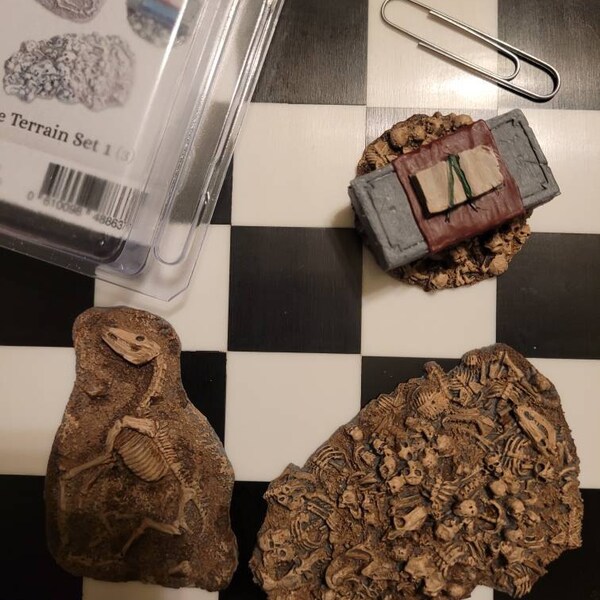 Bone Terrain Set 1 (3) - Miniatures Figures RPG Tabletop Roleplay Games ...