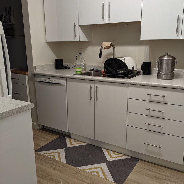 Terrazzo Floor Mat, Scandinavian Style, Modern Rug, Decorative Linoleum ...