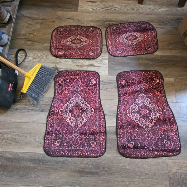 Cow Pattern Car Mat - Animal Print Car Floor Mat - Cowgirl Car Decor - Etsy